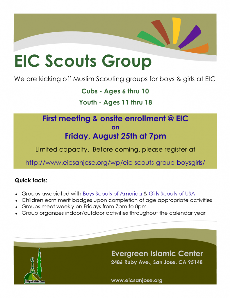 EIC Scouts Group [Boys/Girls] | Evergreen Islamic Center